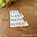 Black and White Math Stickers, Teacher Stickers, Math Puns, Sticker Set ...