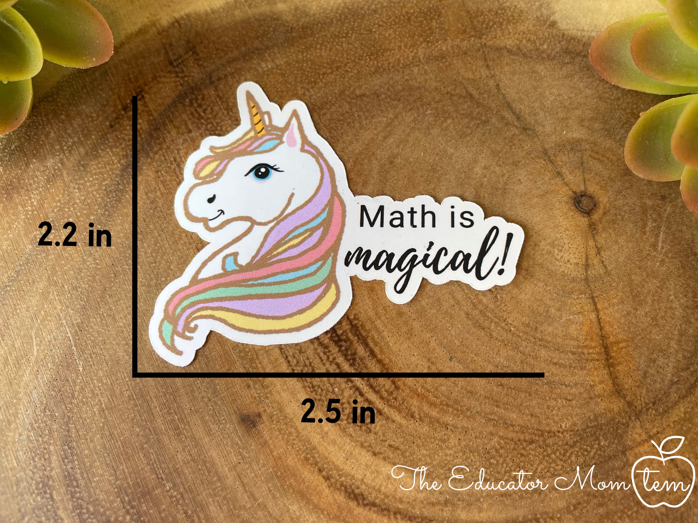 Bright Math Stickers Teacher Stickers Math Puns Sticker Set - Etsy