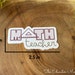 Math Stickers Teacher Stickers Math Puns Sticker Set - Etsy