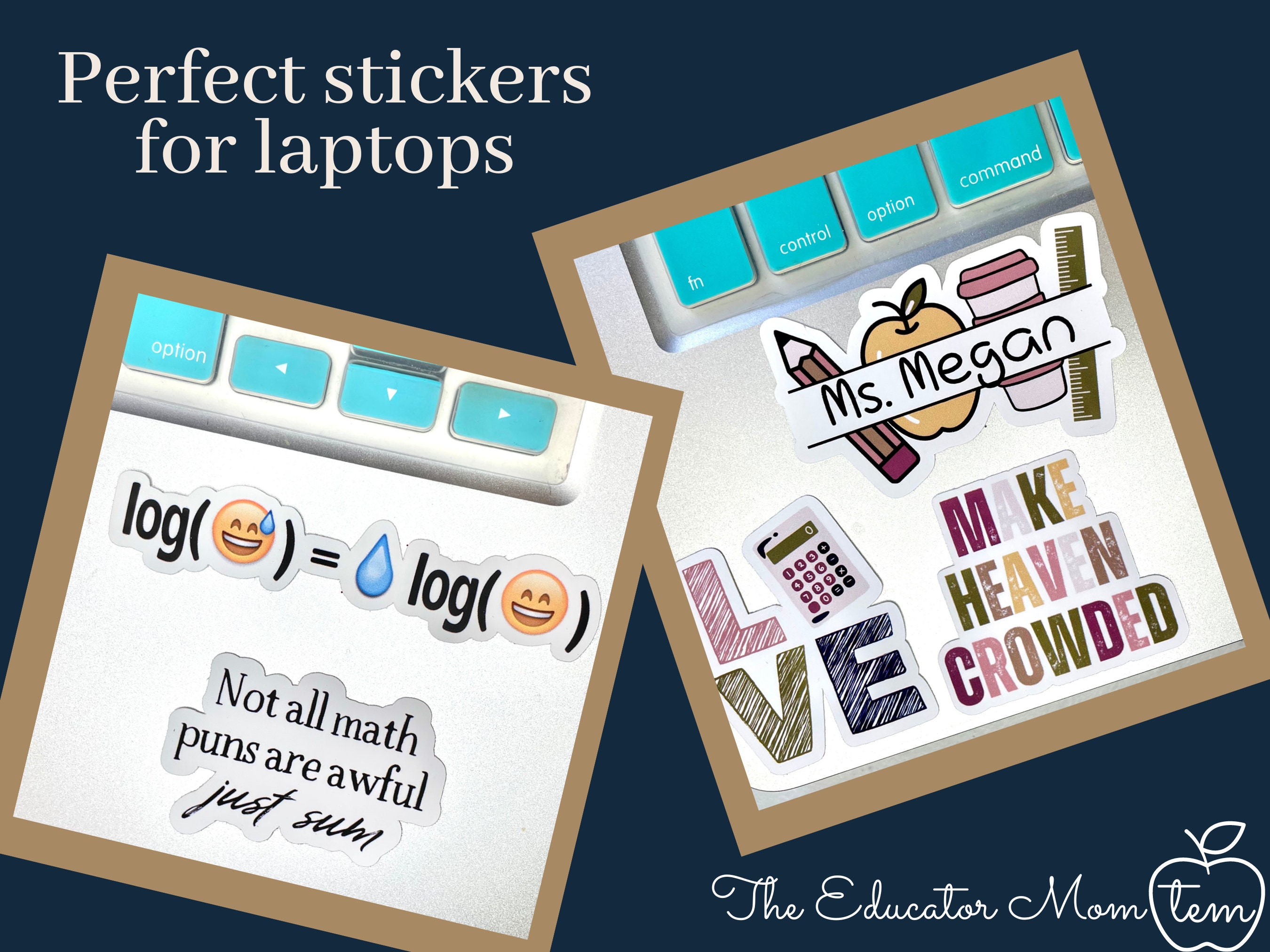 Math Stickers Teacher Stickers Math Puns Sticker Set - Etsy