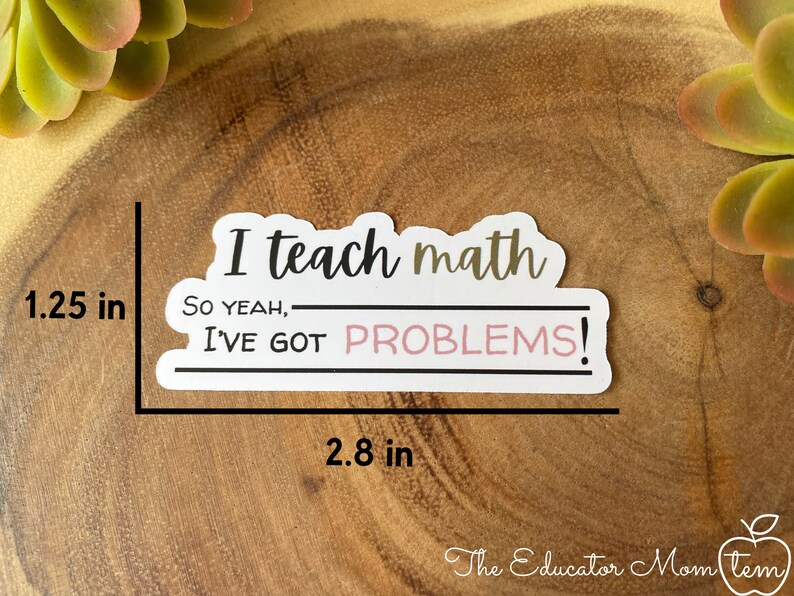 Math Stickers Teacher Stickers Math Puns Sticker Set - Etsy