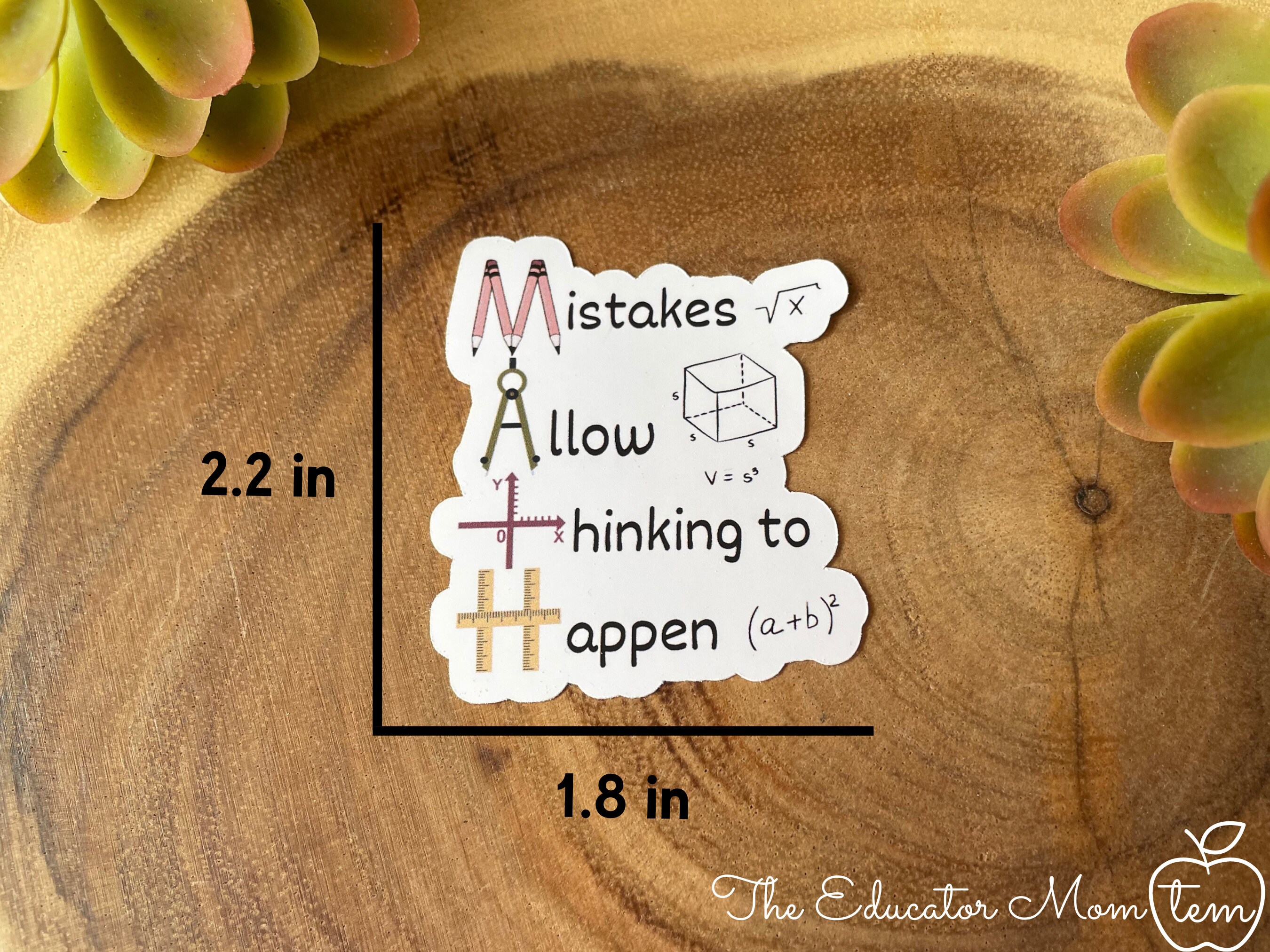 Math Stickers Teacher Stickers Math Puns Sticker Set - Etsy