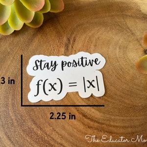 Black and White Math Stickers, Teacher Stickers, Math Puns, Sticker Set ...