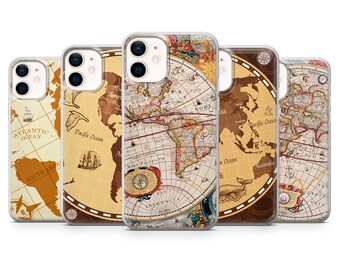 Travel Map Phone Case - Etsy