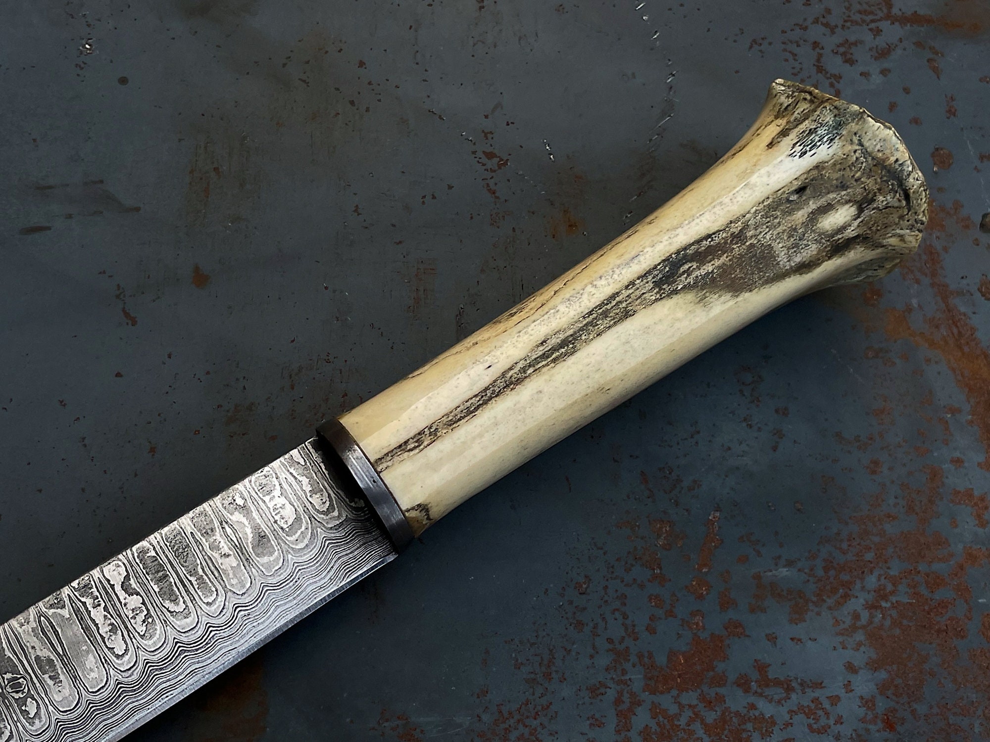 Viking Seax Knife Hand Forged Damascus Steel Custom Made - Etsy