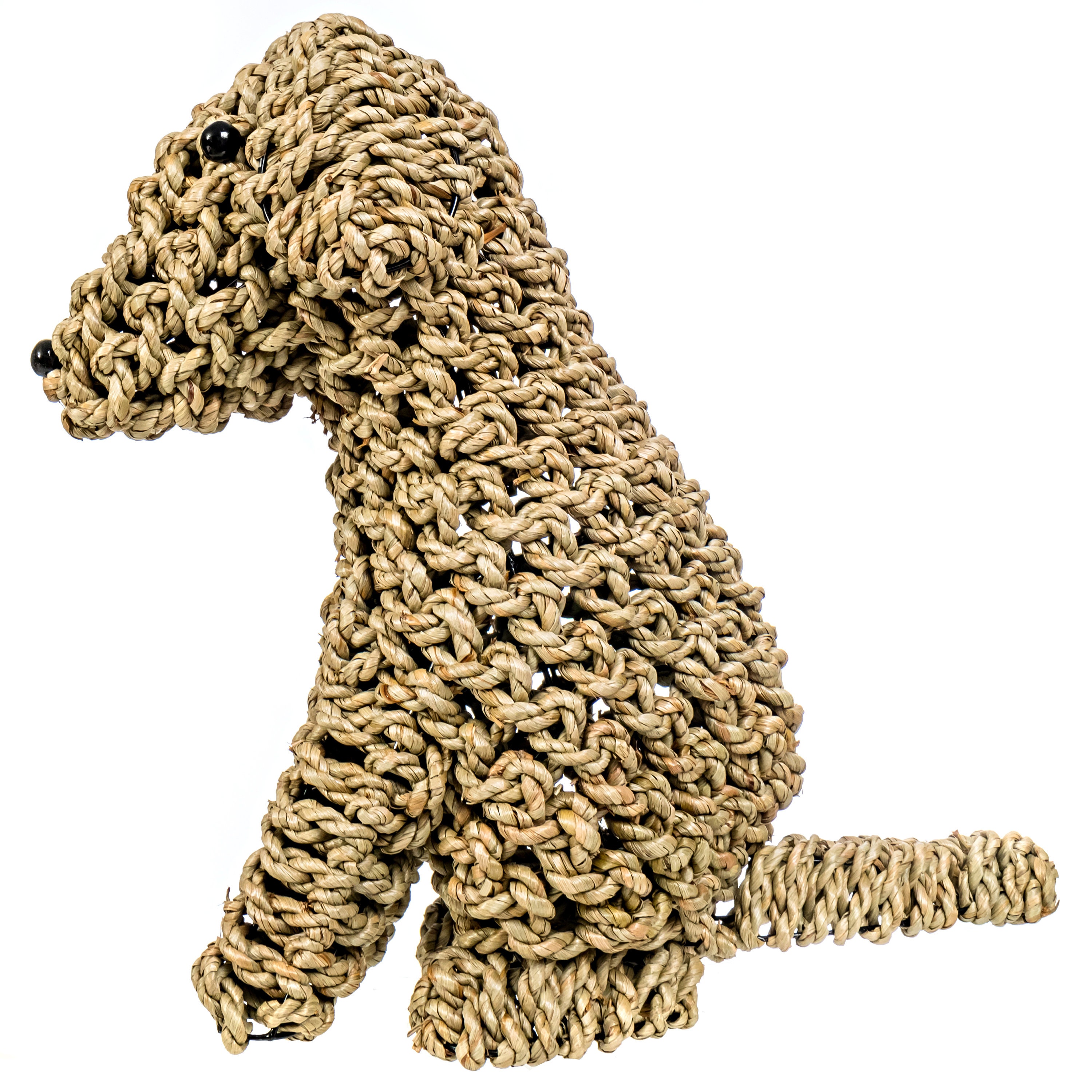 Small Dog Sculpture, Artsy Sitting Puppy Ornament, Cute Animal Figurine ...