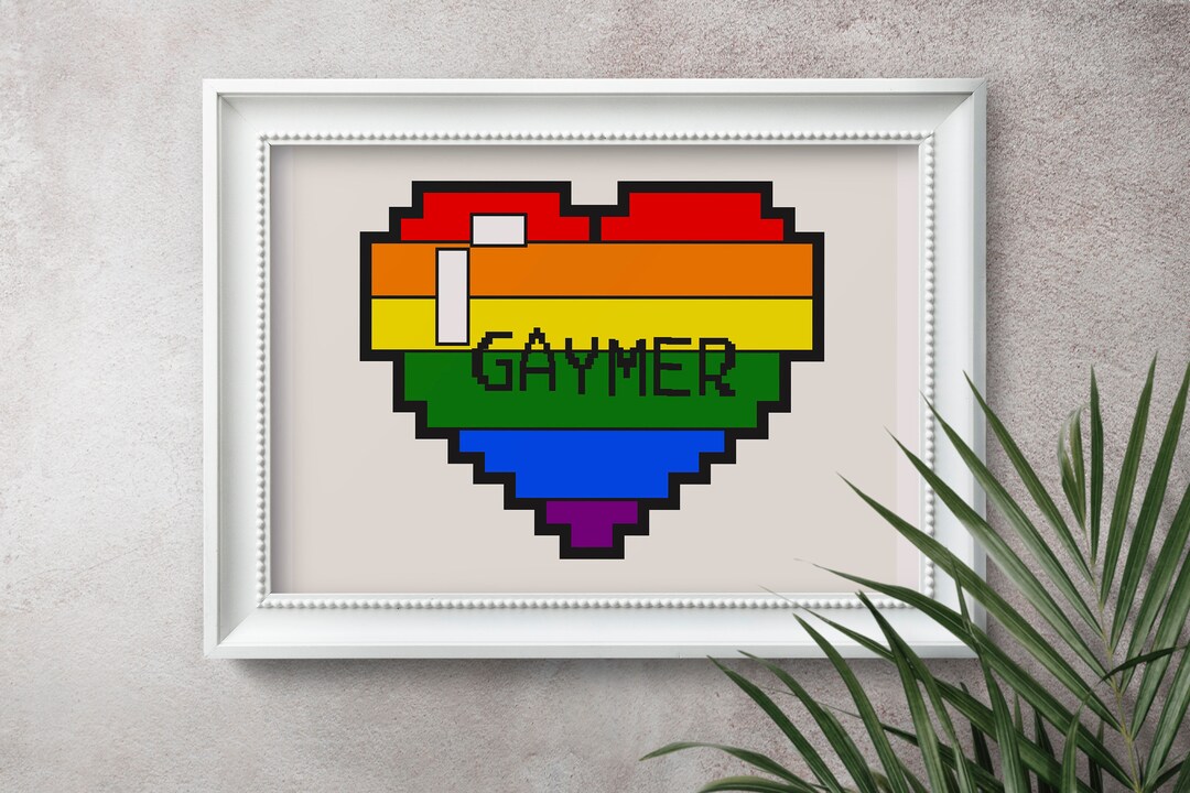 Gaymer Gamer Pride Poster | LGBTQ+ Gift | Pride Wall Art | LGBTQ+ ...