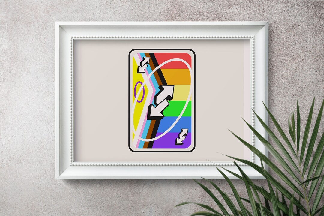 Inclusive Uno Poster LGBTQ Gift Pride Wall Art LGBTQ Queer Wall Art ...