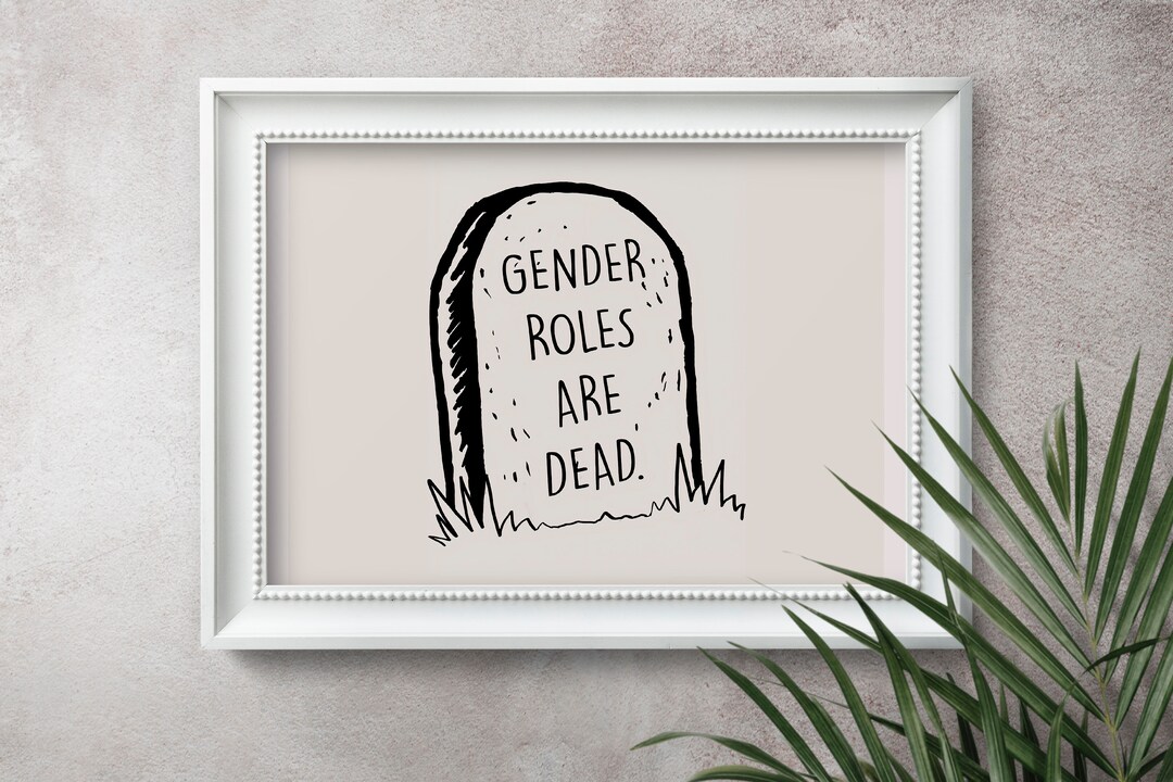 Gender Roles Print LGBTQ Gift Pride Wall Art LGBTQ Queer Wall Art Pride ...