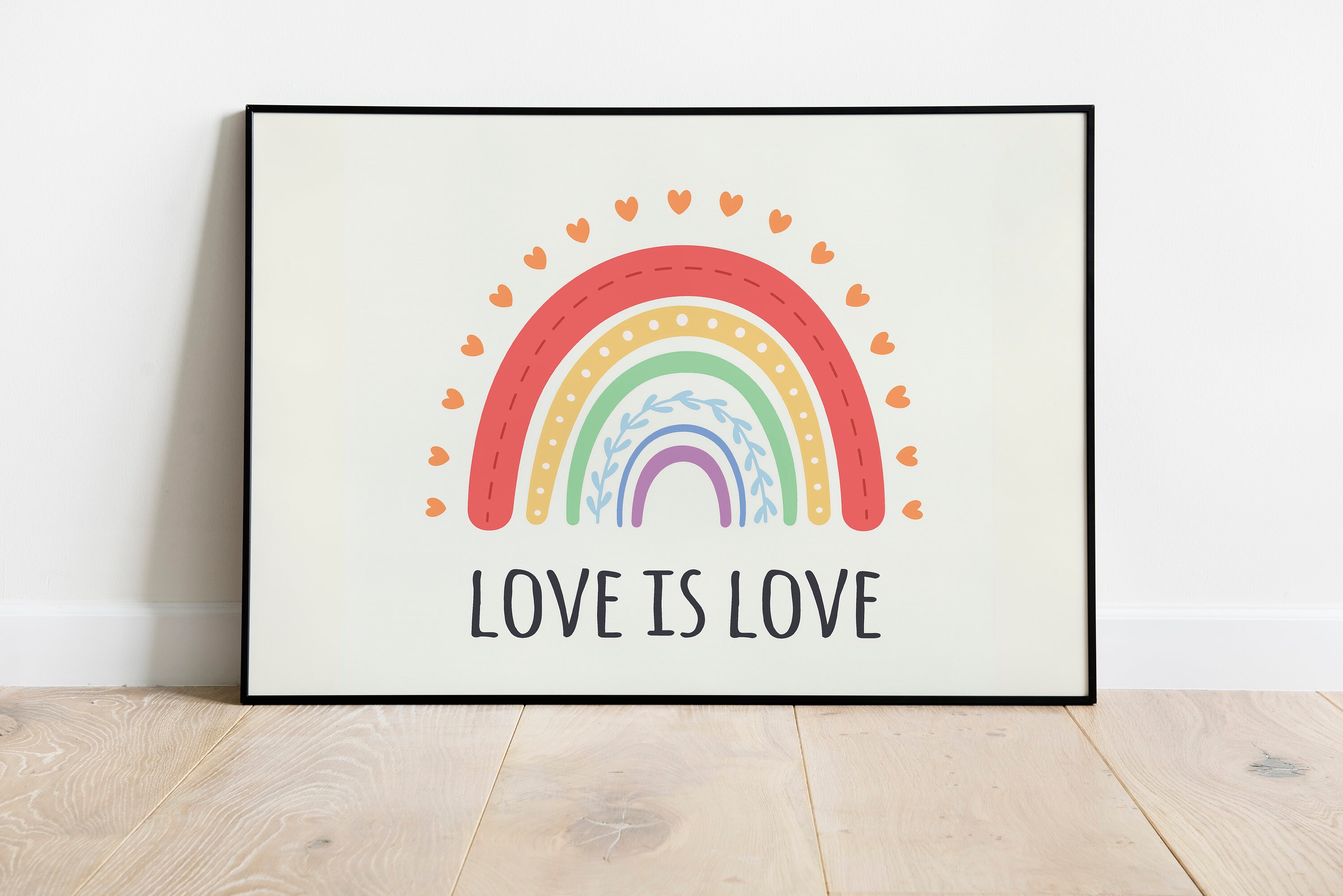 Love is Love Print LGBTQ Gift Pride Wall Art LGBTQ Queer Wall Art Pride ...