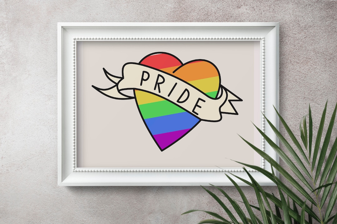 Pride Poster | LGBTQ+ Gift | Pride Wall Art | LGBTQ+ | Queer Wall Art ...