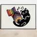 Pride Cat Poster LGBTQ Gift Pride Wall Art LGBTQ Queer Wall Art Pride ...