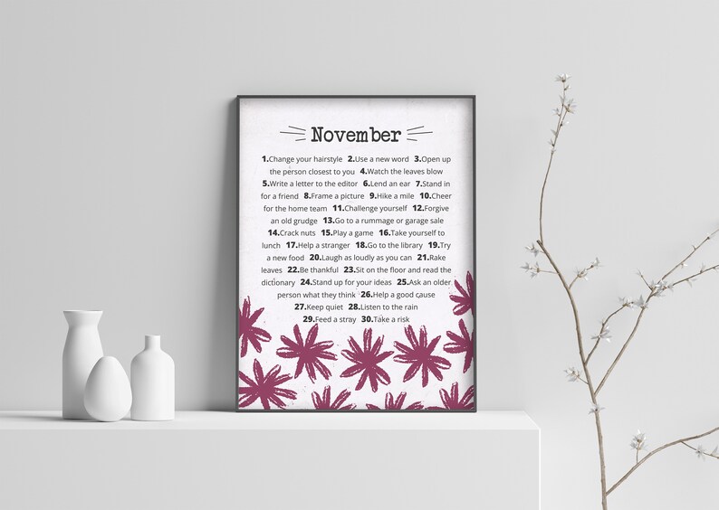 365 Days of Adventure - November: Transform Your Year With Our Daily ...