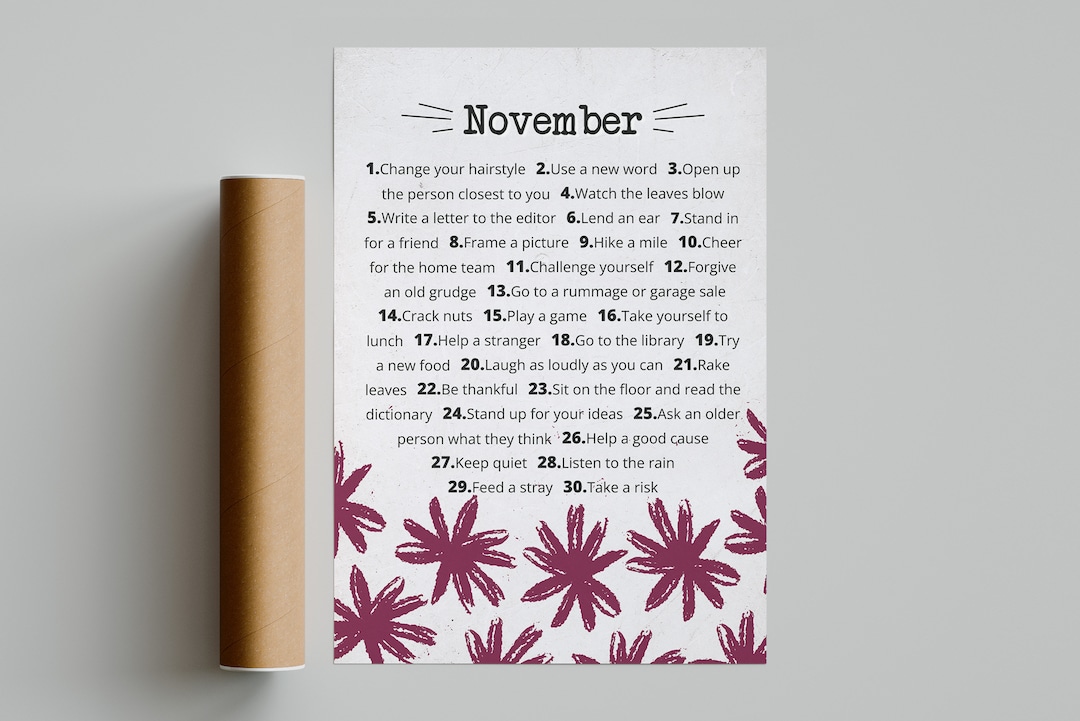 365 Days of Adventure - November: Transform Your Year With Our Daily ...