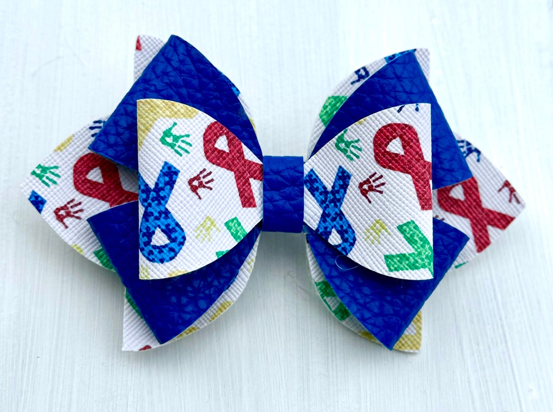 Autism Awareness Ribbons Straw Topper - Etsy