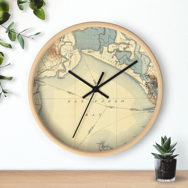 Map Wall Clock - Etsy