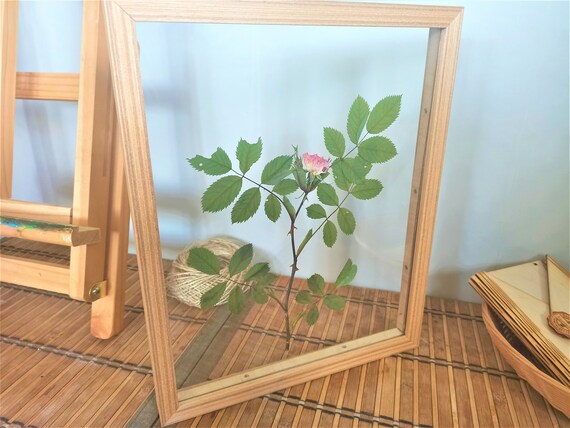 Rose Herbarium Pressed Flower Frame Pressed Rose Framed - Etsy