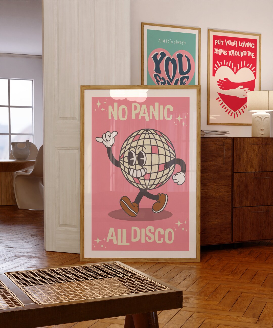 No Panic All Disco Poster - Song Lyric Print - Disco House Music Art - Etsy