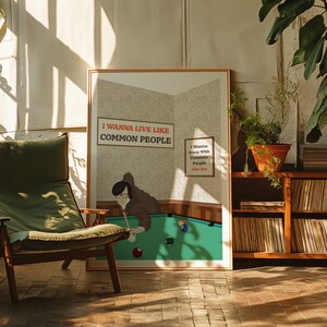 Common People Poster - Indie Band Print - Song Lyric Art - Etsy