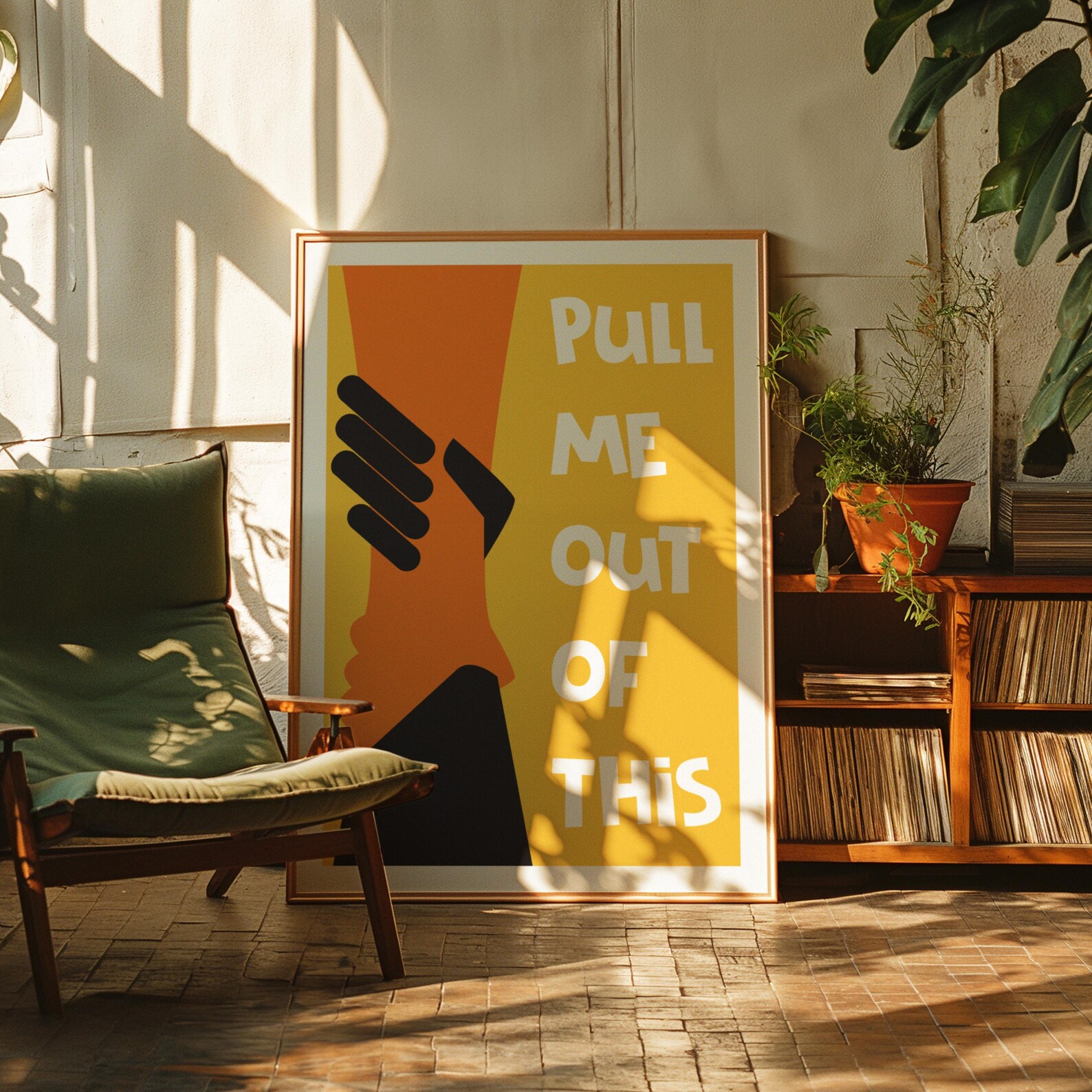 Pull Me Out of This Poster - Song Lyric Print - Disco House Music Art ...