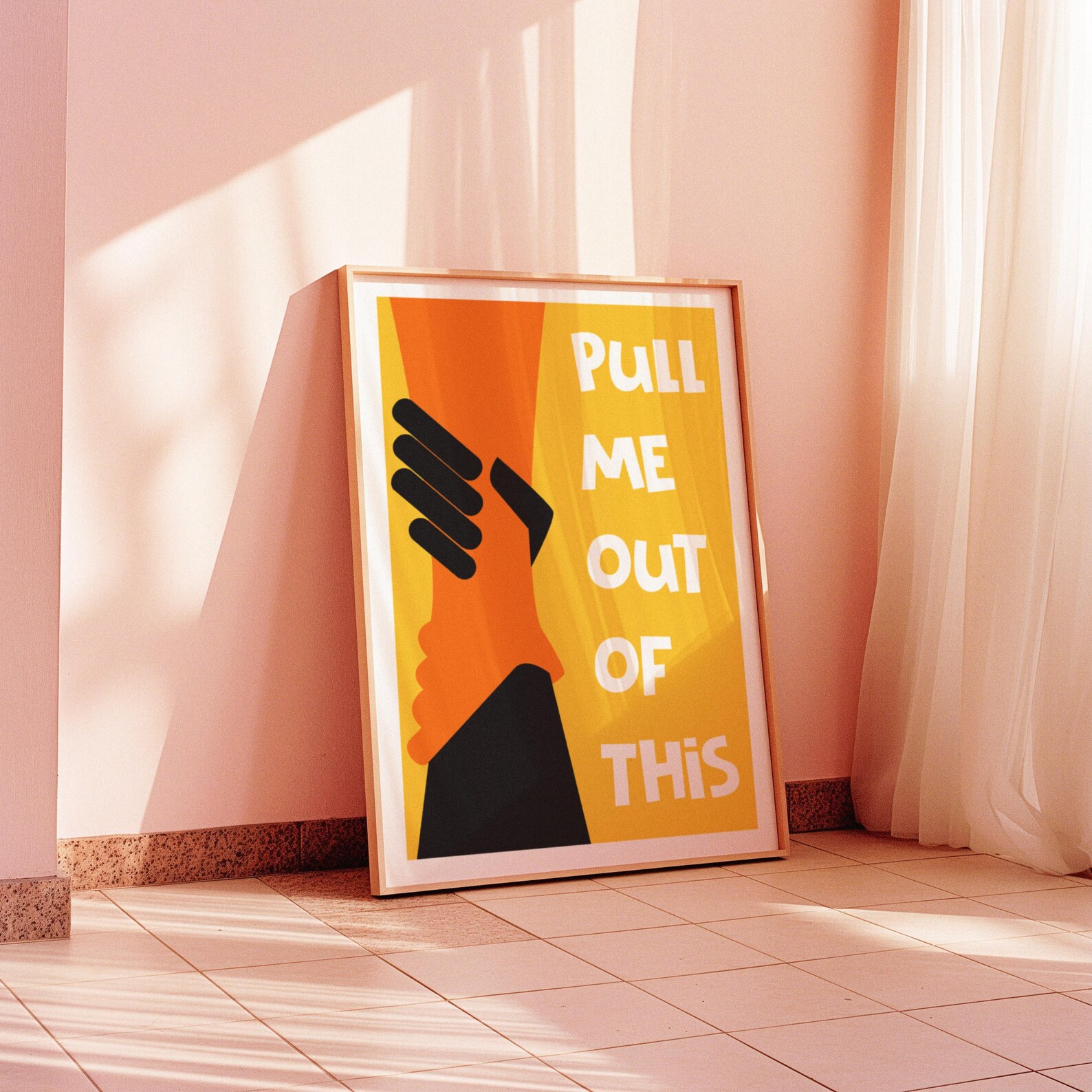 Pull Me Out of This Poster - Song Lyric Print - Disco House Music Art ...