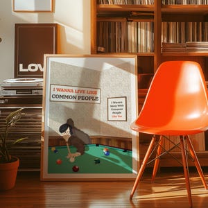 Common People Poster - Indie Band Print - Song Lyric Art - Etsy