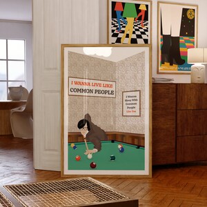 Common People Poster - Indie Band Print - Song Lyric Art - Etsy