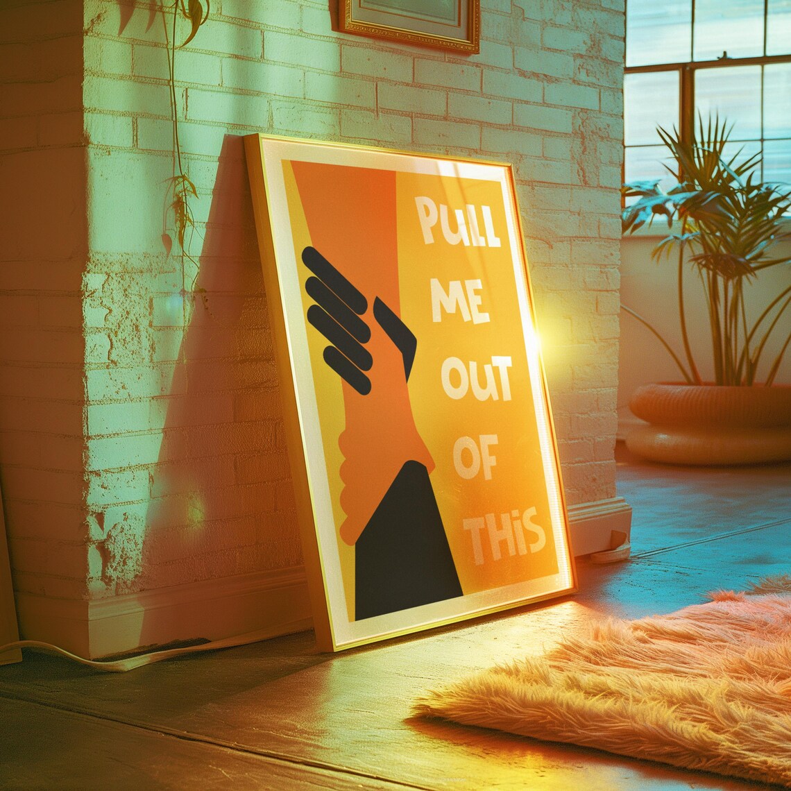 Pull Me Out of This Poster - Song Lyric Print - Disco House Music Art ...