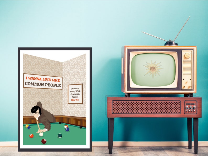 Common People Poster Indie Band Print Song Lyric Art - Etsy