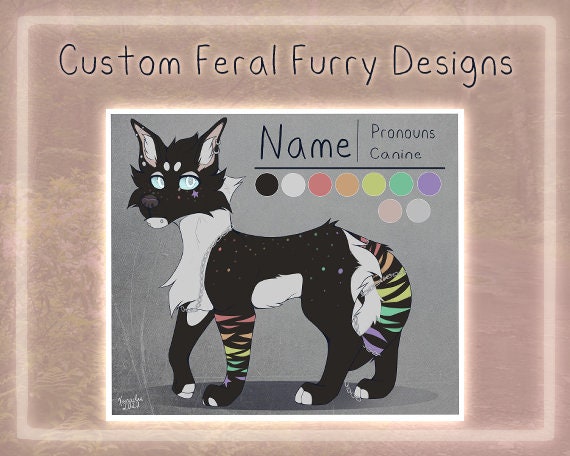 Custom Feral Furry Designs Art Commission - Etsy