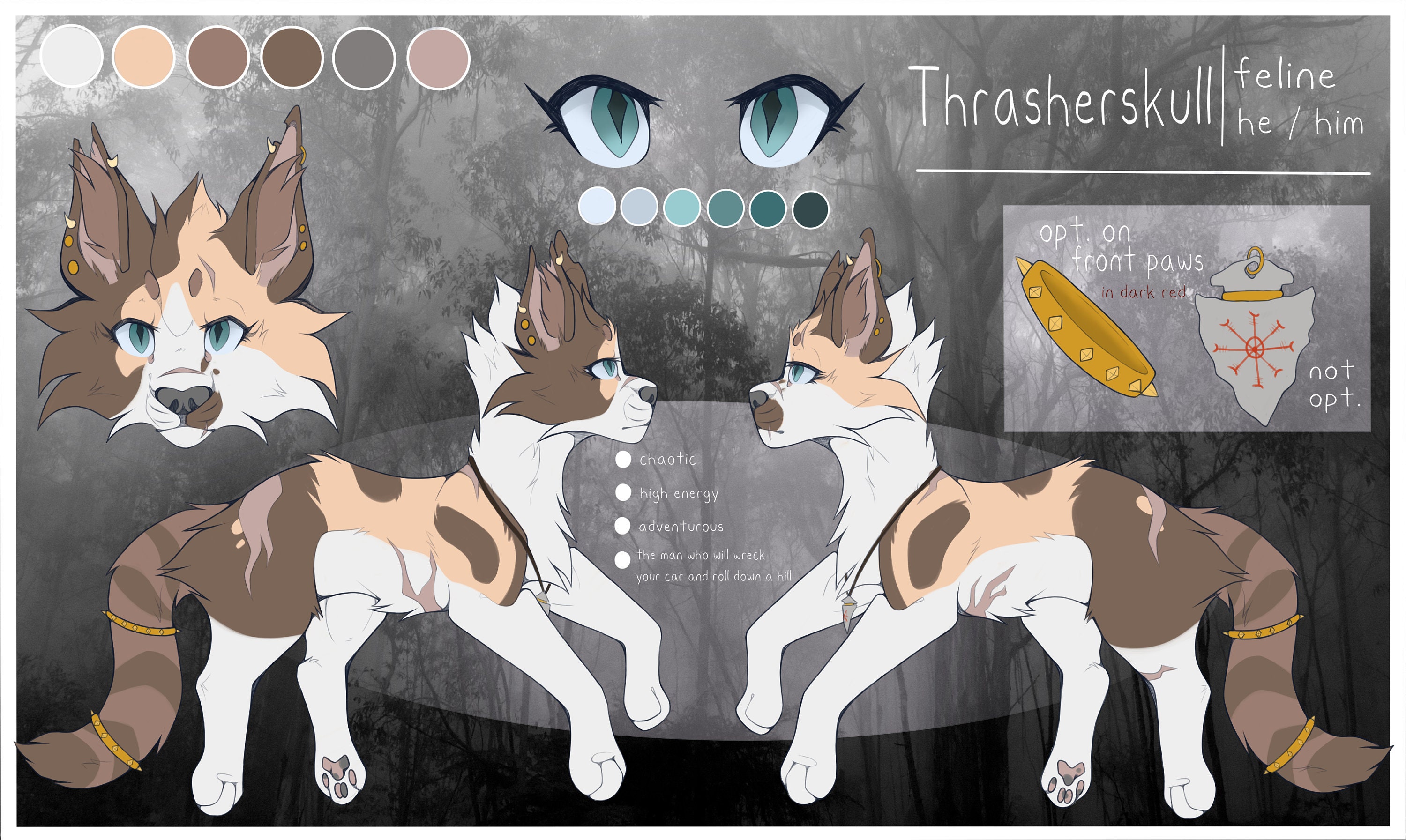 Custom off Base Feral Furry Reference Sheet - Etsy