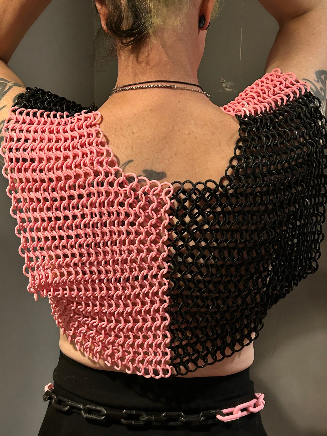 3d Printed Chainmail Crop Top - Etsy