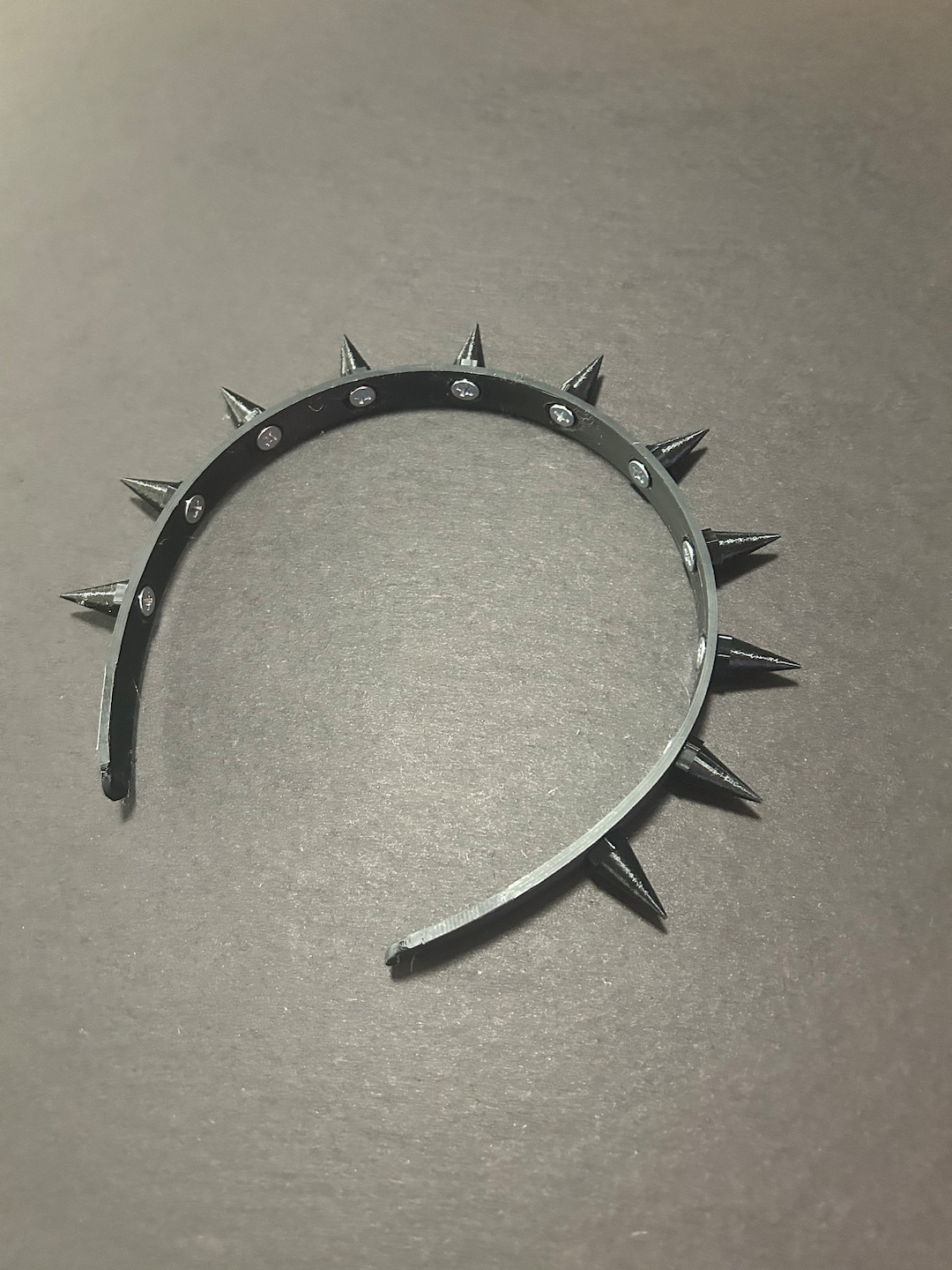 Headband With Black Spikes - Etsy