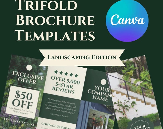 Landscape Services Flyers, Lawn Care Service Flyers, Landscape Canva ...