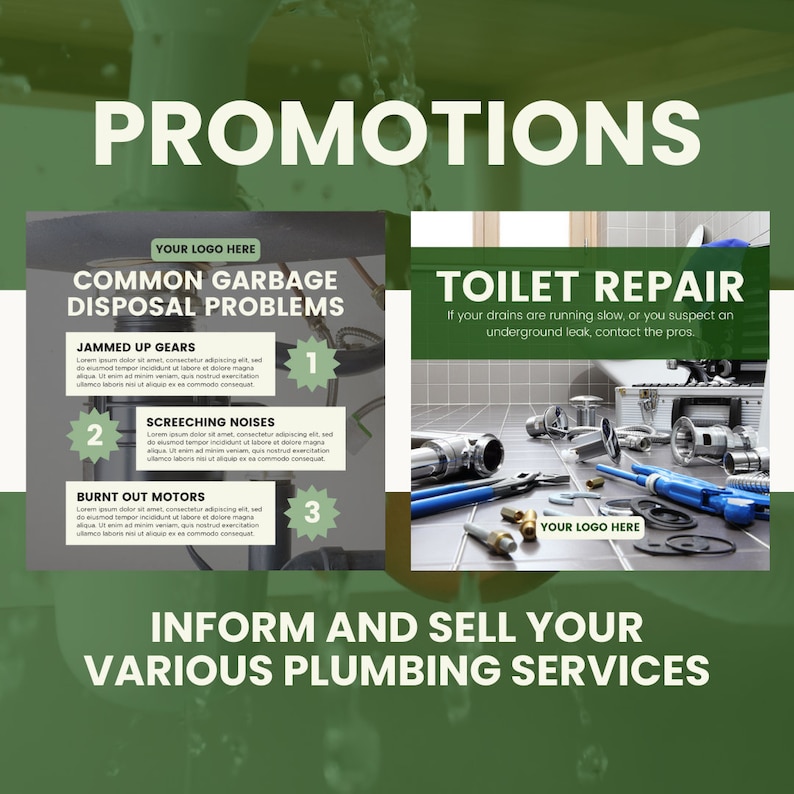 Plumbing Services Social Media Marketing for CANVA / Plumber Instagram ...
