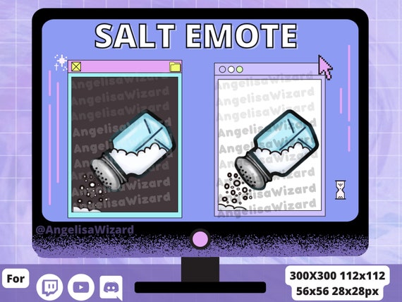 Salt Emote for Twitch Subs / Discord / Youtube Members - Etsy