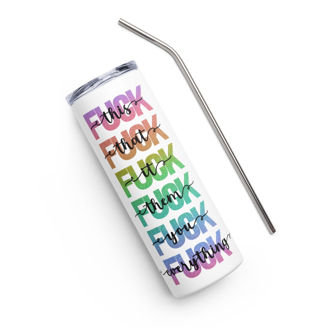 Eff It With Middle Finger Stainless Steel Tumbler - Etsy