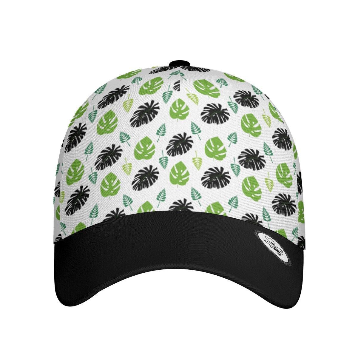 Green Tropical Leaves Peaked Cap - Etsy