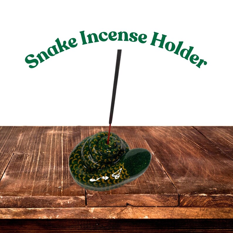 Snake Incense Holder Air Dry Clay Home Decor - Etsy