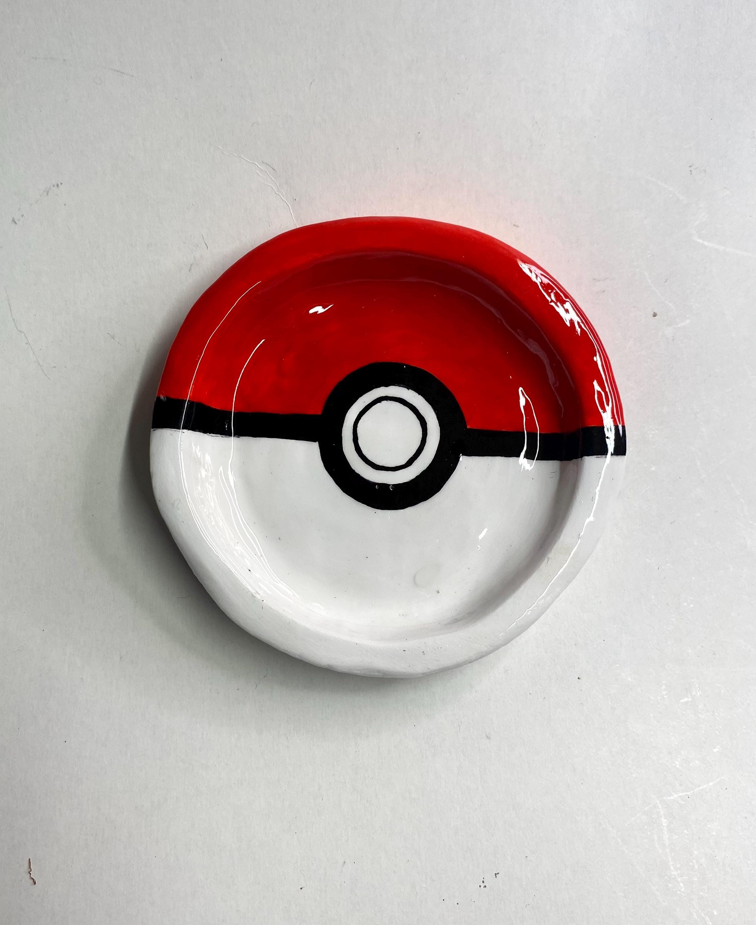 Pokémon Pokeball Air Dry Clay Trinket Tray Decorative Home Decor Fan ...