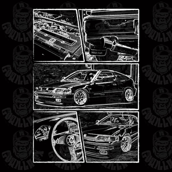Honda Crx Svg - Etsy