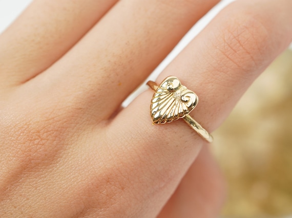 14k Solid Gold Greek Style Ring, Anniversary Gift, So… - Gem