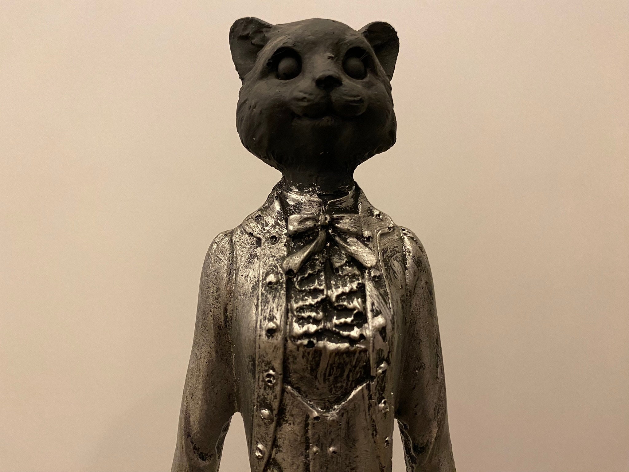 Black Cat Statue, Cat Head Human Statue, Animal Head Human Body, Cat ...