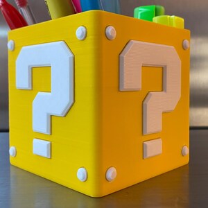 Super Mario Pen Holder, 3D Printed Pen Holder, Cute Gift for Kids' Room ...