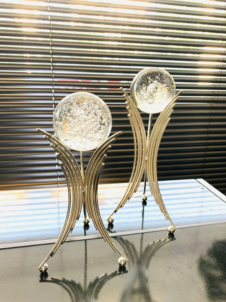 Decorative Crystal Ball Stand, Home Gift Trinket, Modern Luxury Decor ...