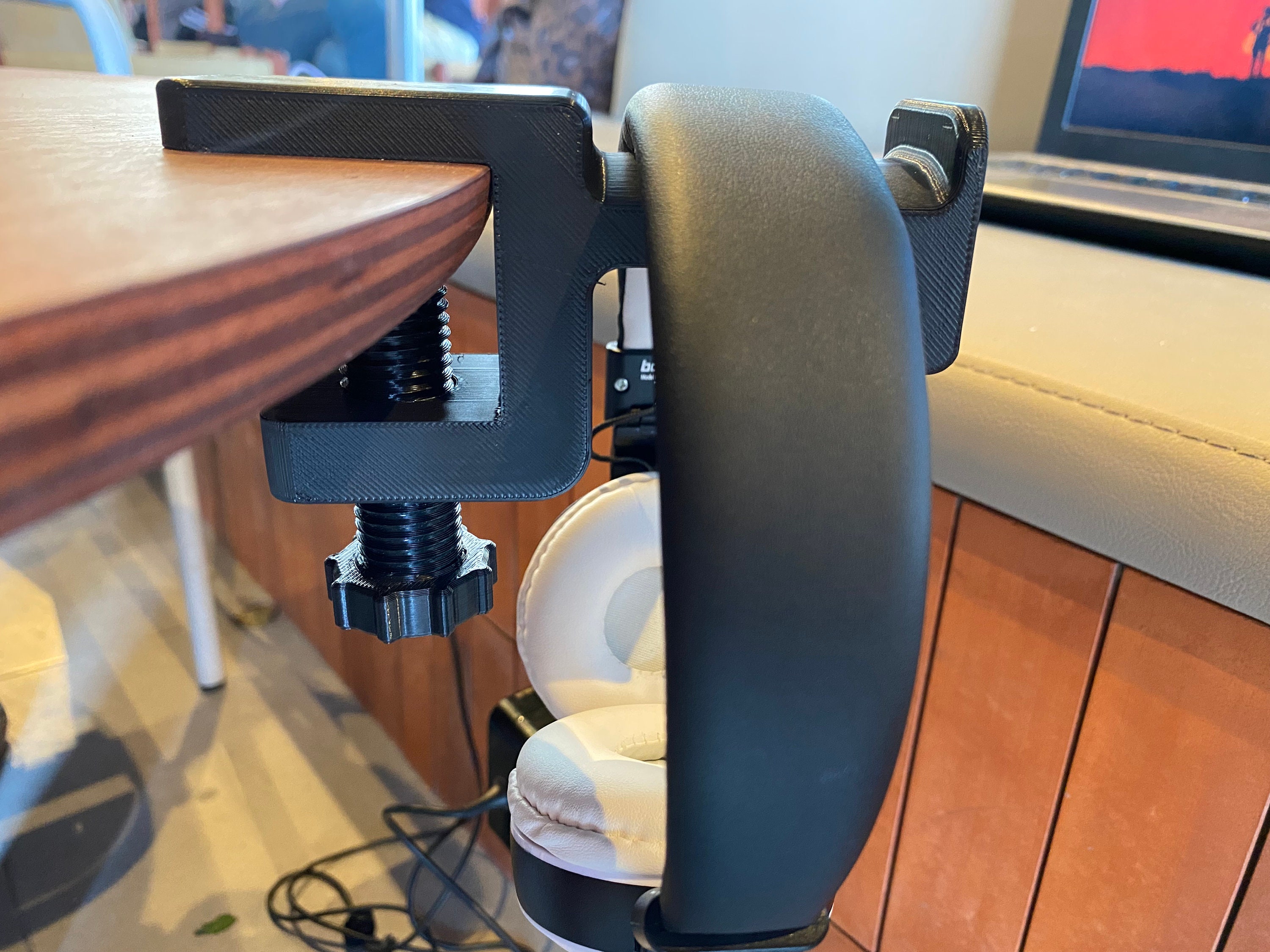 Desk Headphone Holder, Desk Mount Headphone Holder, Modern Desk ...