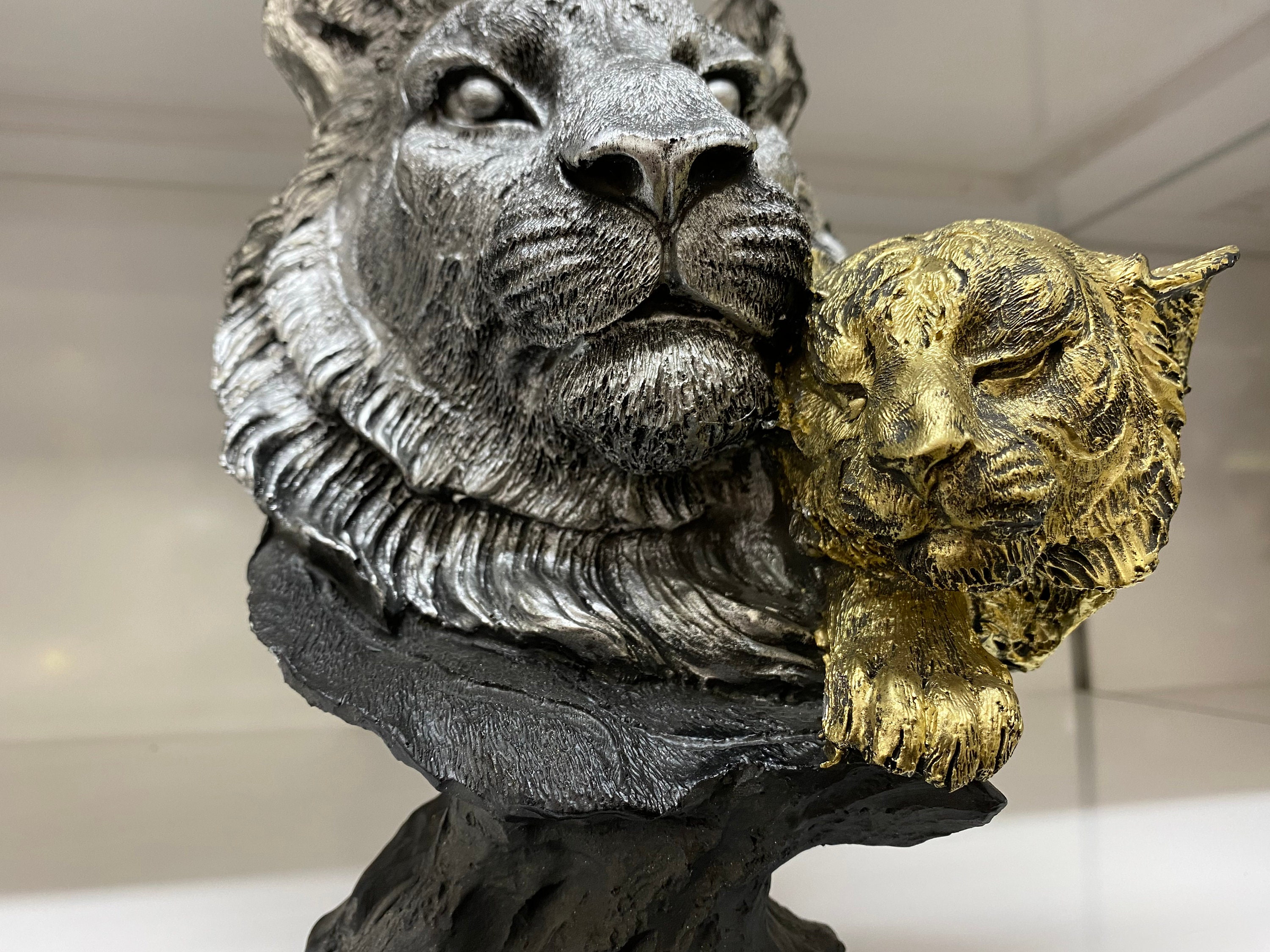 Lion Head Sculpture, Lion Statue, Home&office Decor, Lion King, Gift ...