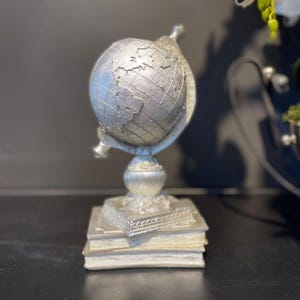 Globe Sculpture, World Statue, World Decor for Desk, Handmade Gift ...