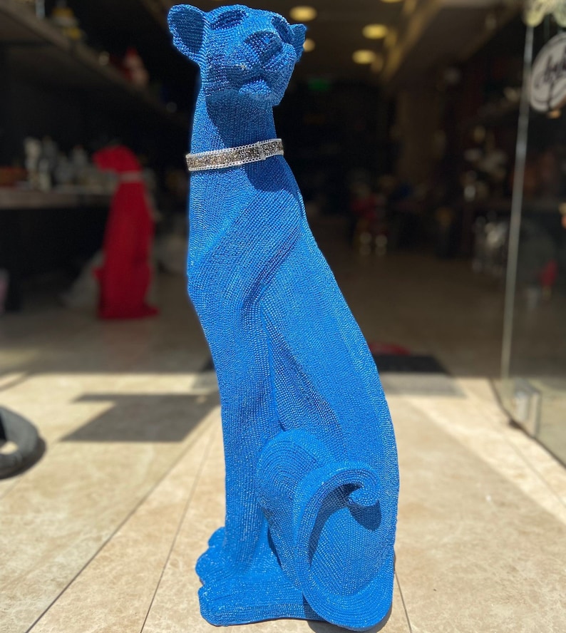 Cheetah Sculpture, Unique Cheetah Sculpture, Modern Animal Statue, Puma ...