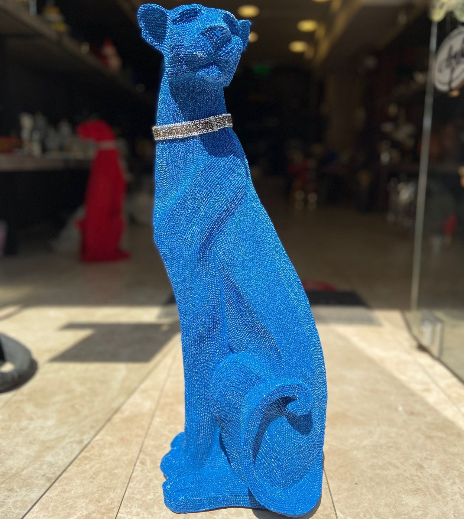 Cheetah Sculpture, Unique Cheetah Sculpture, Modern Animal Statue, Puma ...